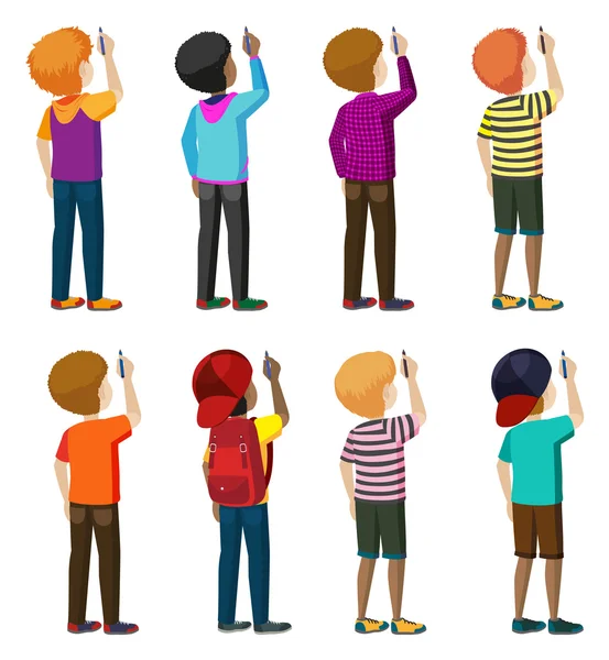 A group of faceless kids Stock Vector Image by ©blueringmedia #62575705