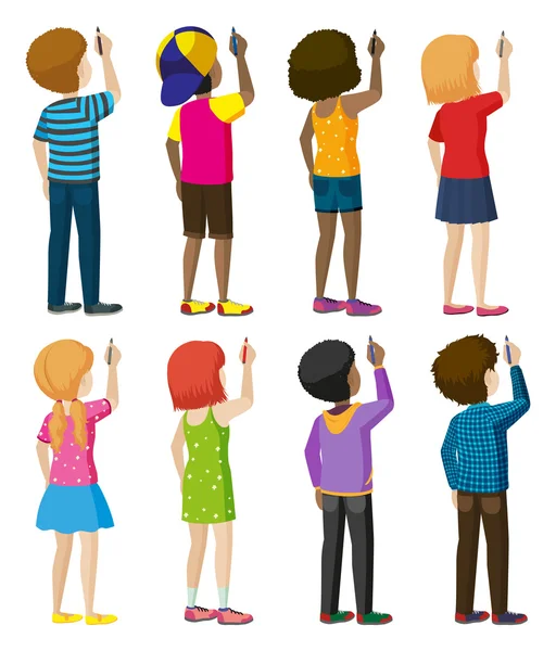 A group of faceless kids Stock Vector Image by ©blueringmedia #62575705