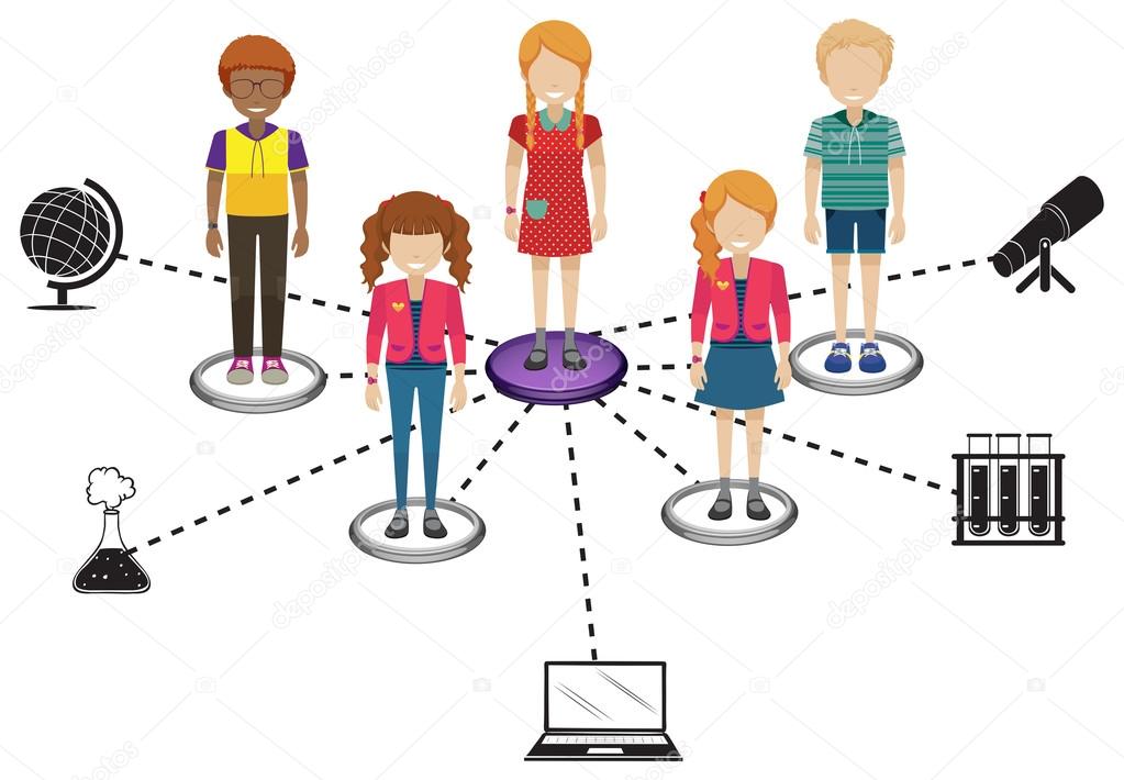 Connecties van mensen — Stockvector © blueringmedia #62927209