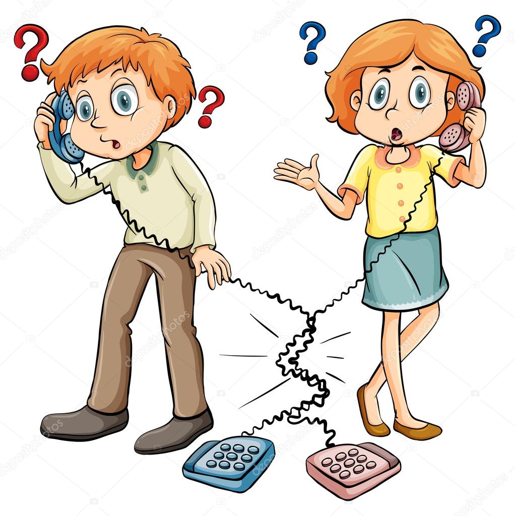 personas comunicandose — Vector de stock © blueringmedia #66115823