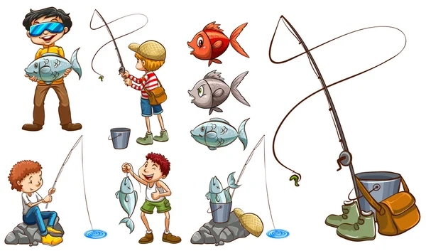 Child Fishing Clipart Images