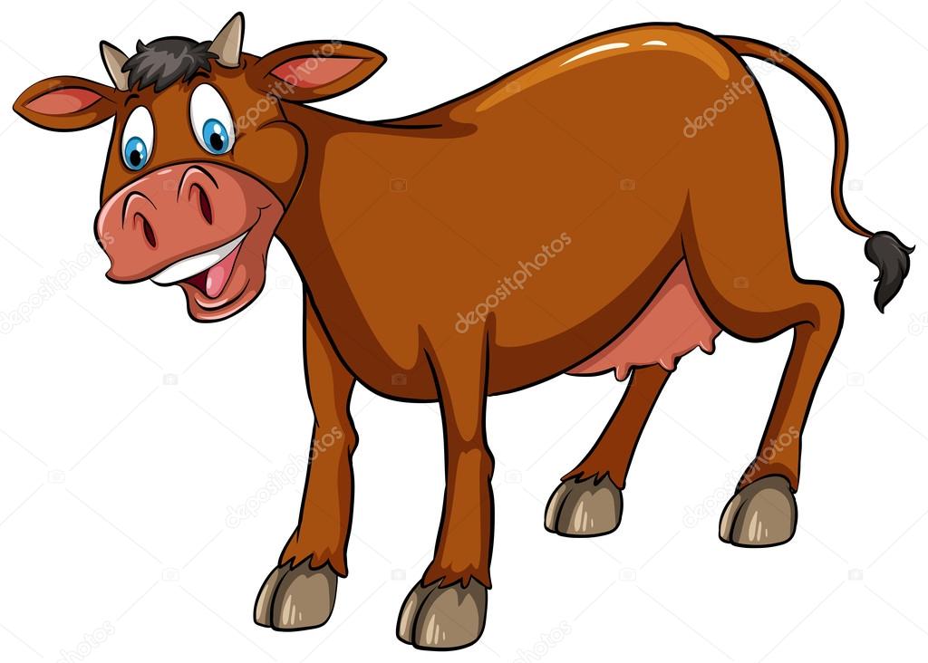 Brown cow Stock Vector by ©blueringmedia 70463643