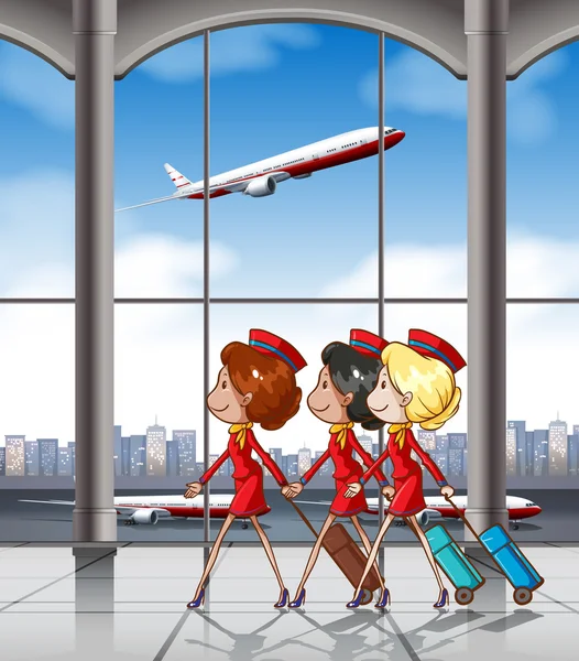 ᐈ Cabin crew stock cliparts, Royalty Free flight attendant icon ...