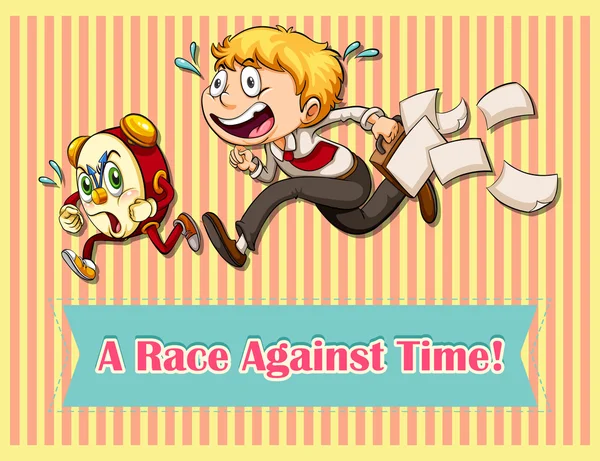 Race against time Vector Art Stock Images | Depositphotos