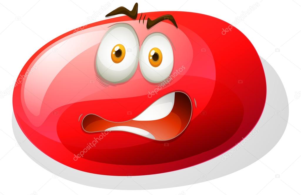 Red facial expression slime Stock Vector by ©blueringmedia 80124934