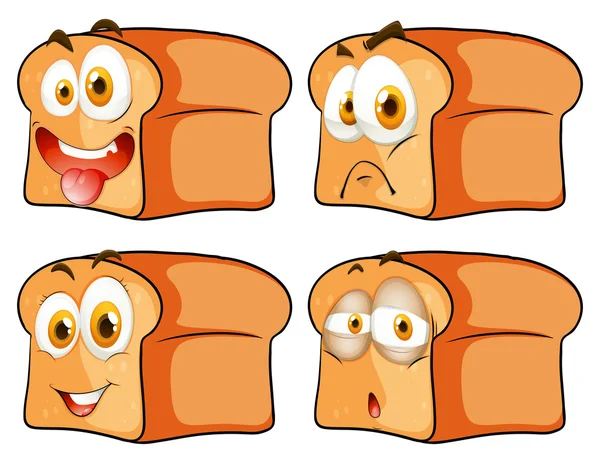 Loaf face | Loaf of bread with a face — Stock Vector © blueringmedia ...