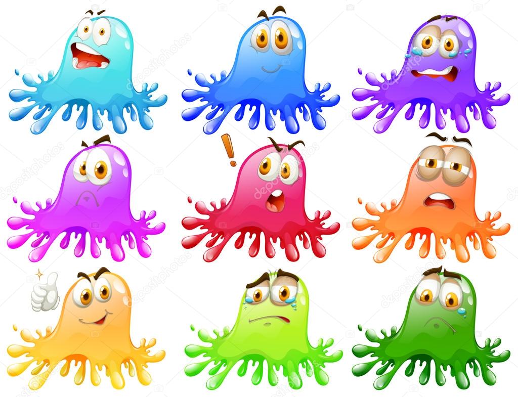 Color splash with faces Stock Vector Image by ©blueringmedia #80477876