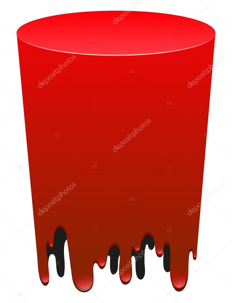 Red color melting on white Stock Vector by ©blueringmedia 80478126