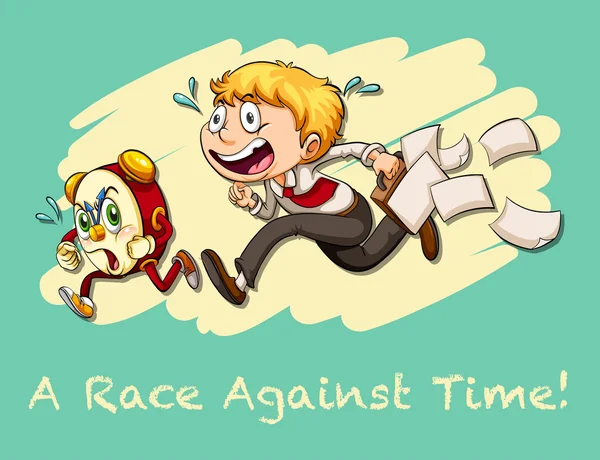 Race against time Vector Art Stock Images | Depositphotos