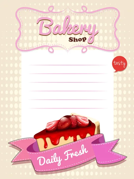 Border design with orange cheesecake Stock Vector Image by ...