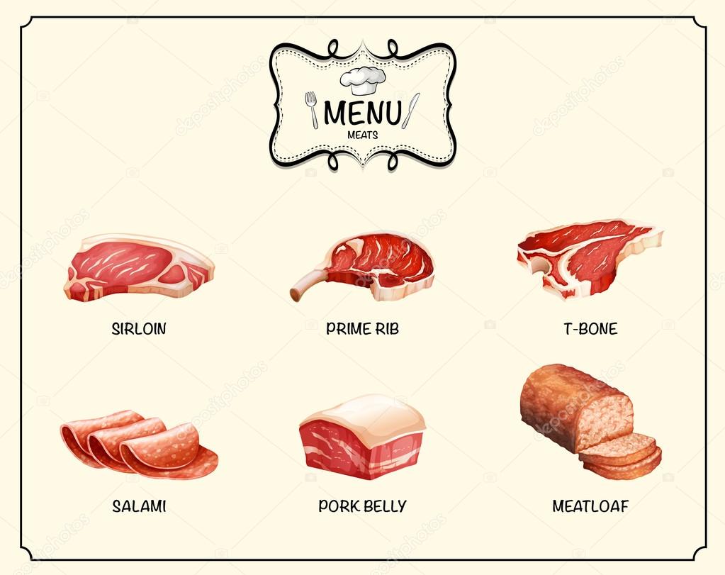 Different kind of meat products Stock Vector Image by ©blueringmedia ... Different kind of meat products Stock Vector Image by ©blueringmedia ...