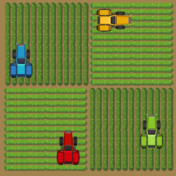 Tractor top view Vector Images | Depositphotos
