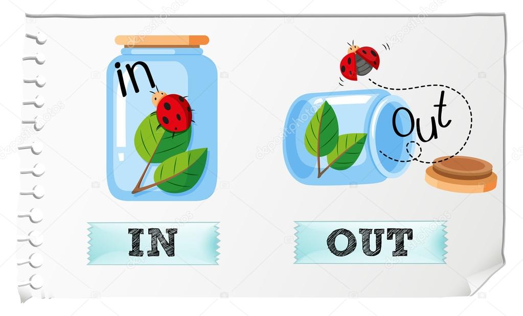 Opposite adjectives in and out Stock Vector Image by ©blueringmedia ...