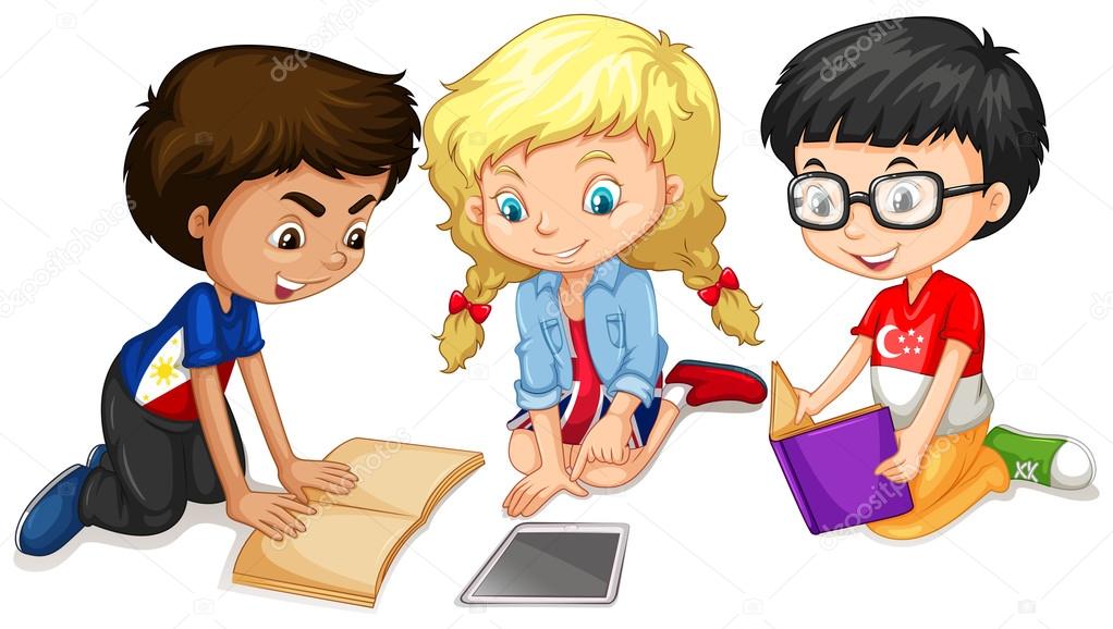 Students Working Independently Clipart Of Children