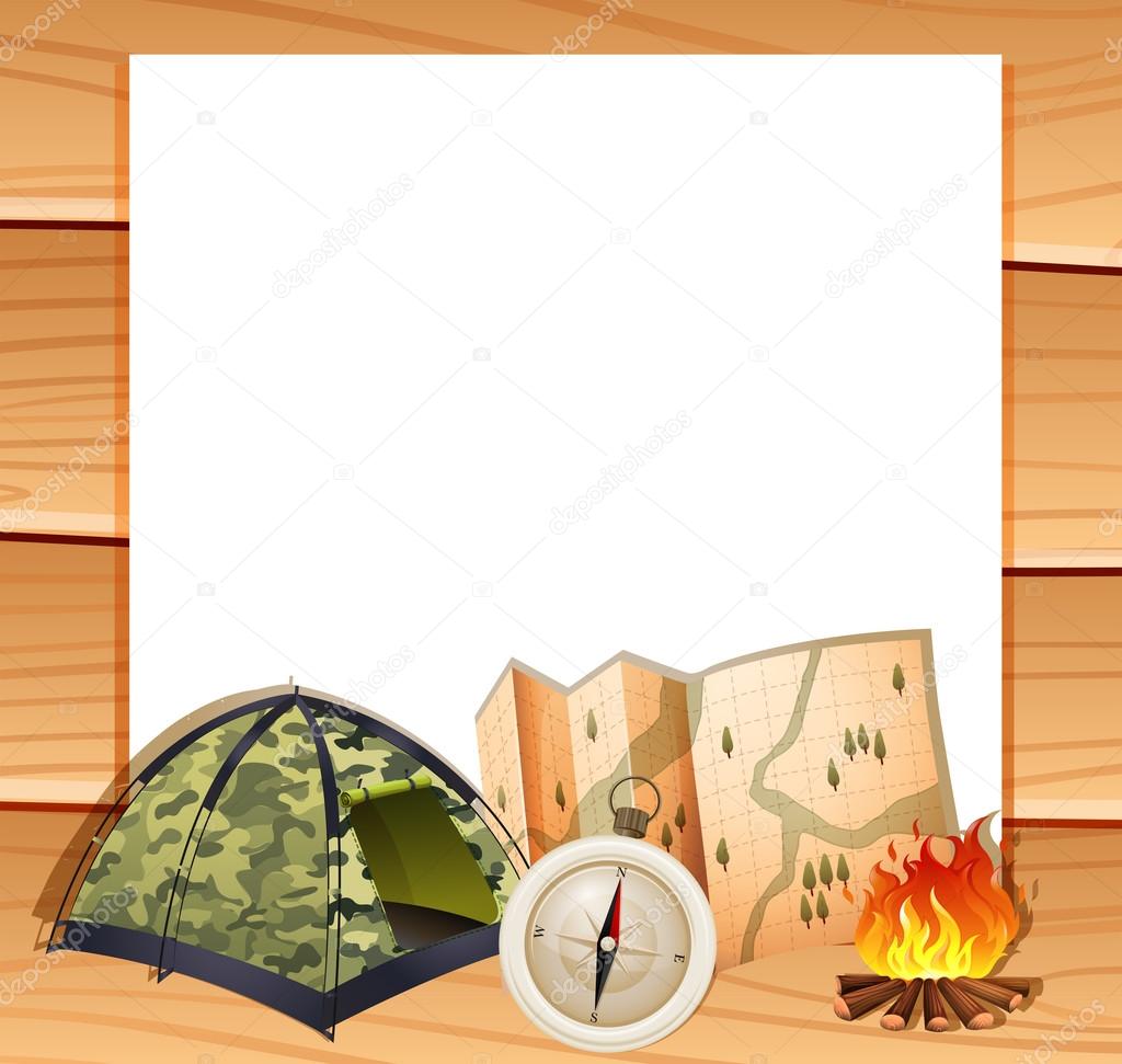 Camping Border Clip Art