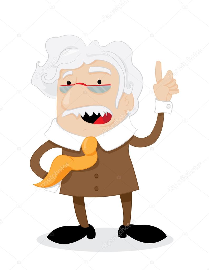Funny Professor talking Stock Vector Image by ©pcanzo #122030216