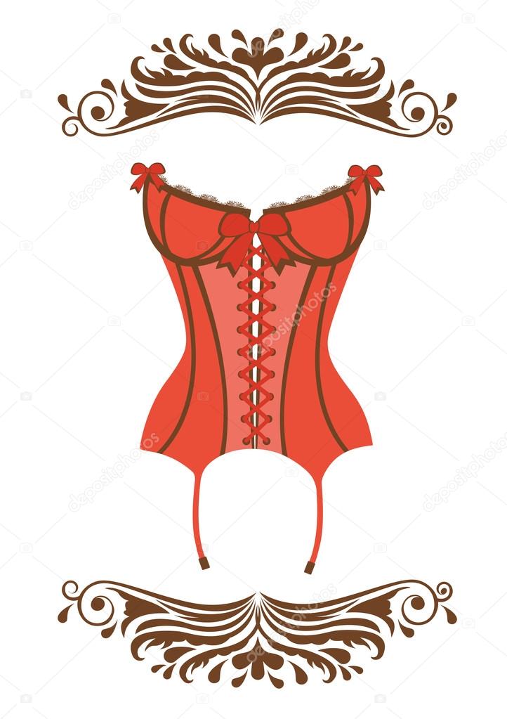 Corset Silhouette Clip Art