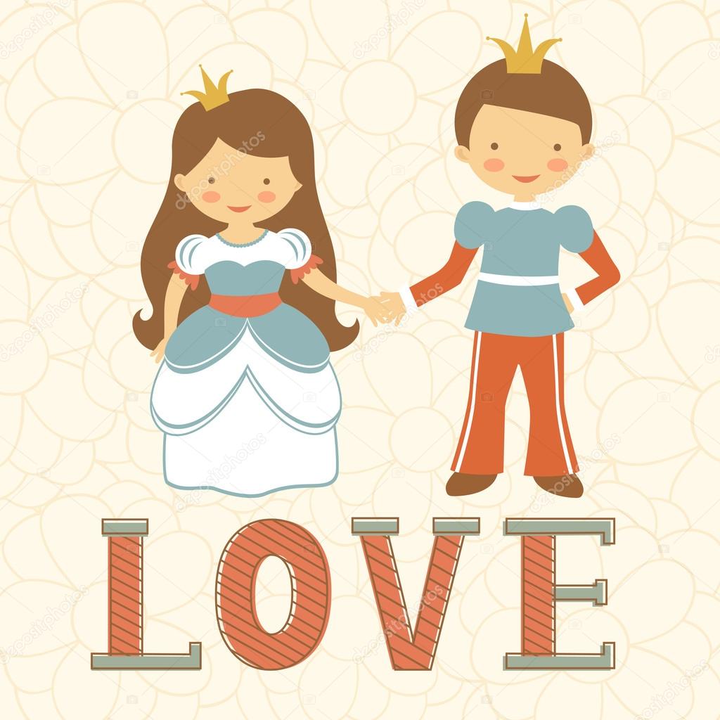 Prince and princess holding hands Stock Vector Image by ©Japanez #67761679