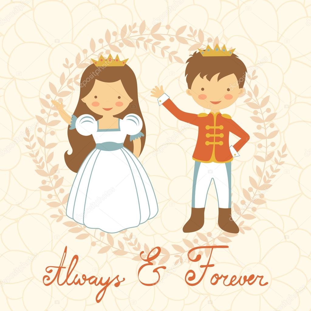 Prince and princess holding hands Stock Vector Image by ©Japanez #69458175