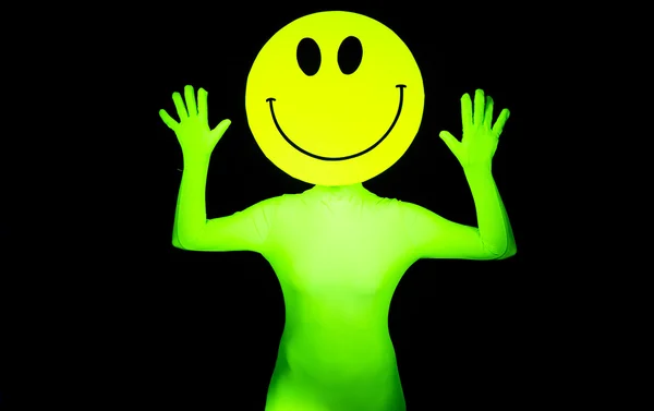 Sexy acid smiley rave dancer Stock Photo by ©dubassy 75945381