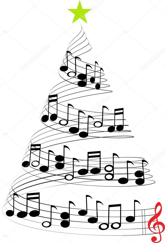 CHRISTMAS MUSIC TREE — Stock Photo © jamesstar #100120332