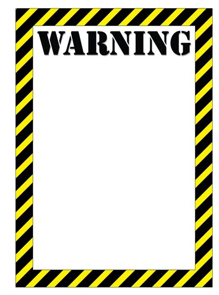 Construction warning border on a white background, vector illustration ...
