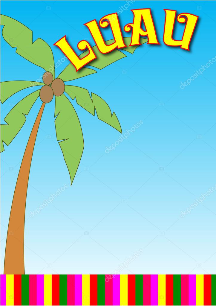Luau Party Border