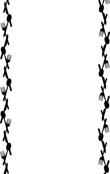 Fork and knife border — Stock Photo © jamesstar #95986196
