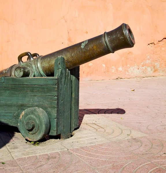 In africa morocco green e cannon and the — Stock Photo © lkpro #81445084