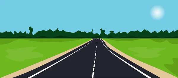 Road into distance Vector Art Stock Images | Depositphotos