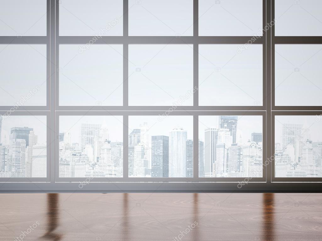 Office table and window. 3d rendering — Stock Photo © ekostsov #110369504