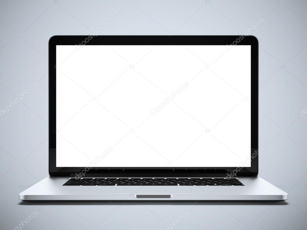 Modern glossy laptop — Stock Photo © ekostsov #69553903
