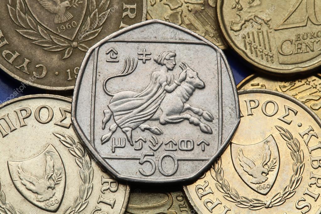 Coins of Cyprus — Stock Photo © wrangel #54793255