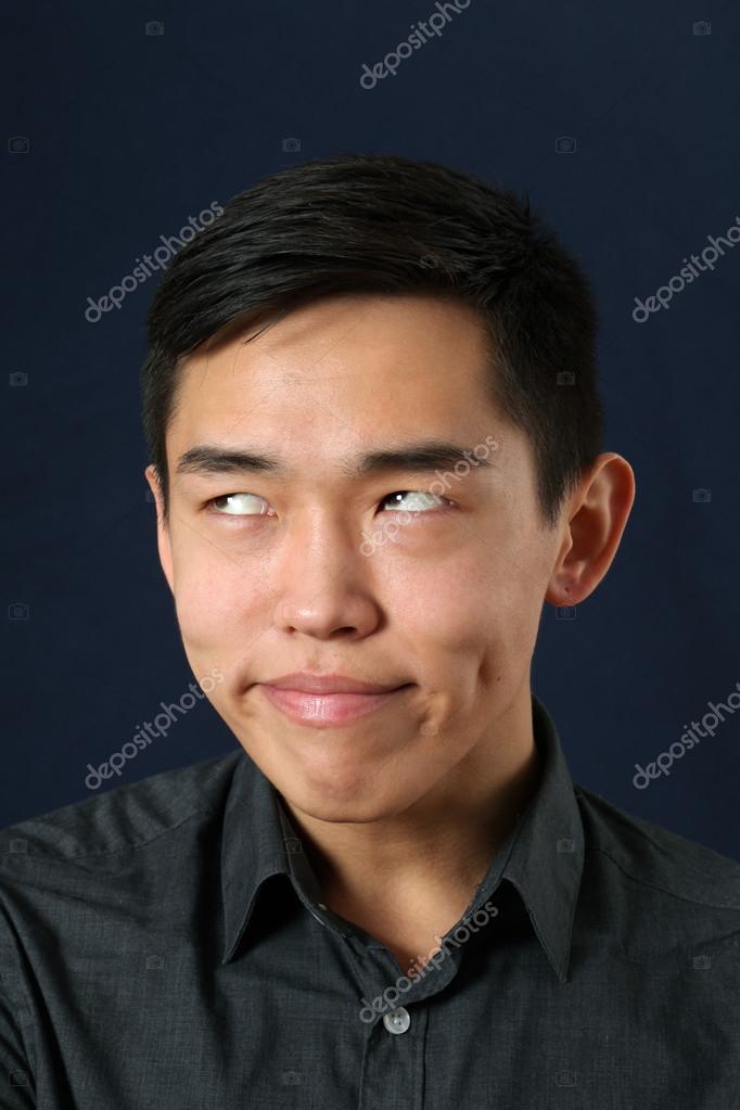 Asian man making face — Stock Photo © wrangel #69293521