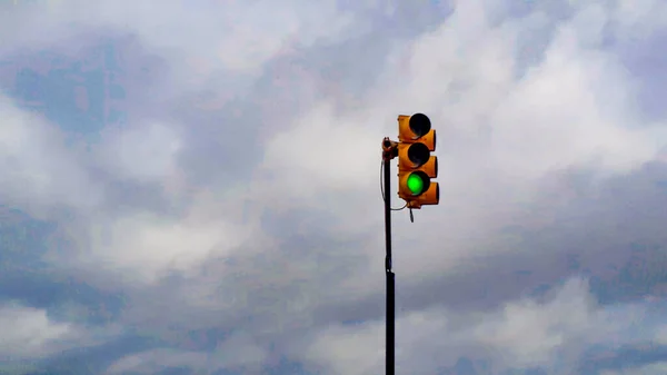 Real Traffic Light Post