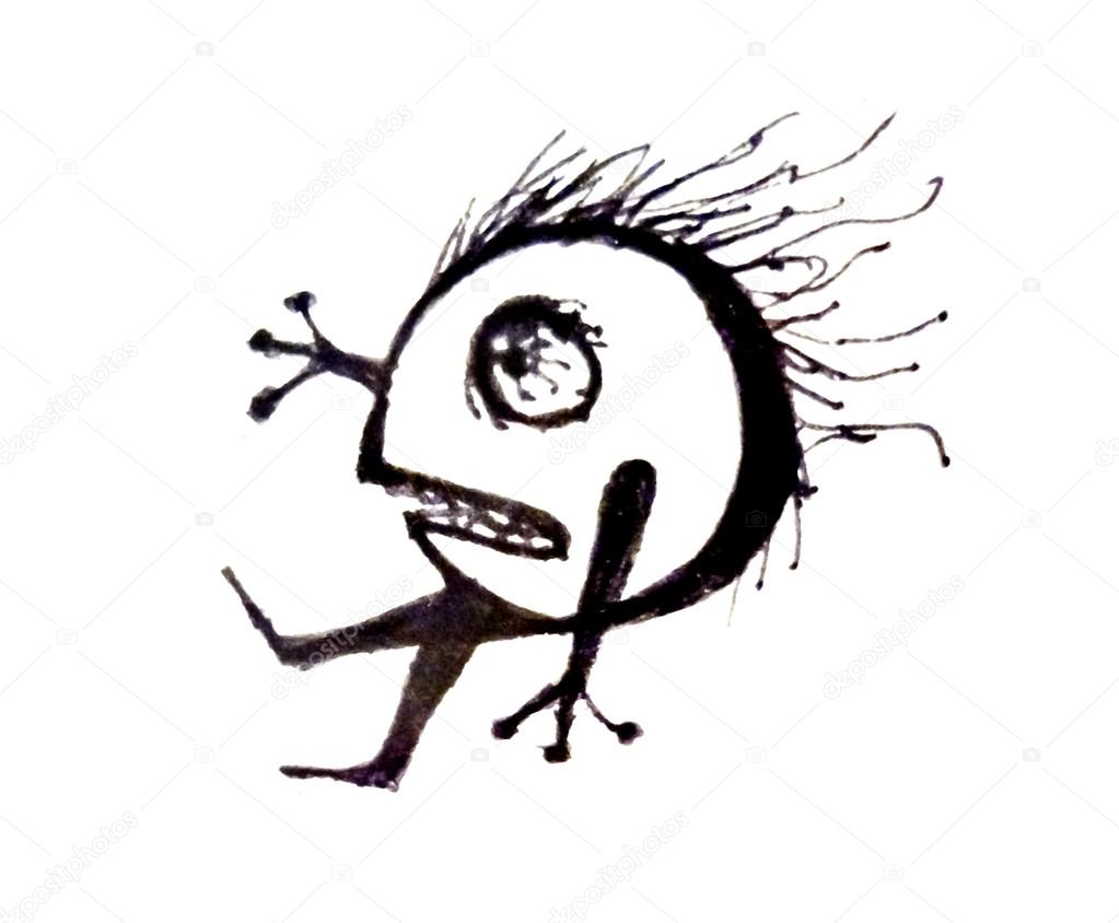 Terrified Expression Drawing