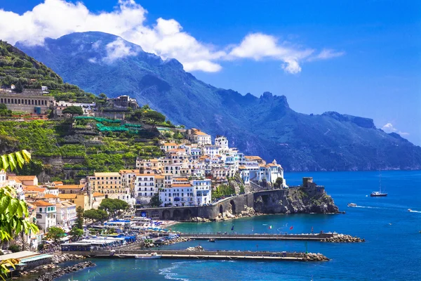Beautiful scenery of amalfi coast of Italy, Positano. Stock Photo by ...
