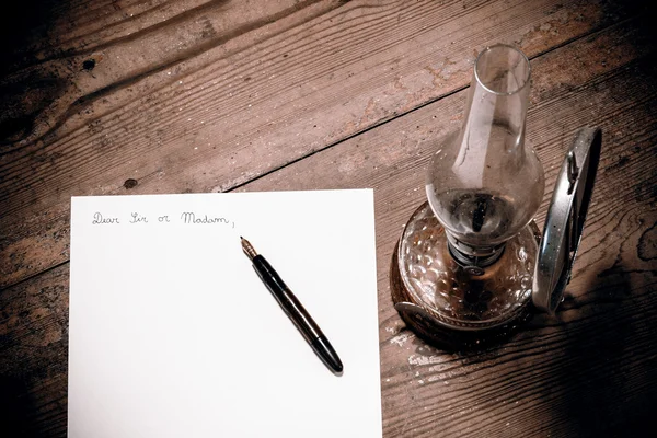 Old-fashioned letter — Stock Photo © geniuslady #2185216