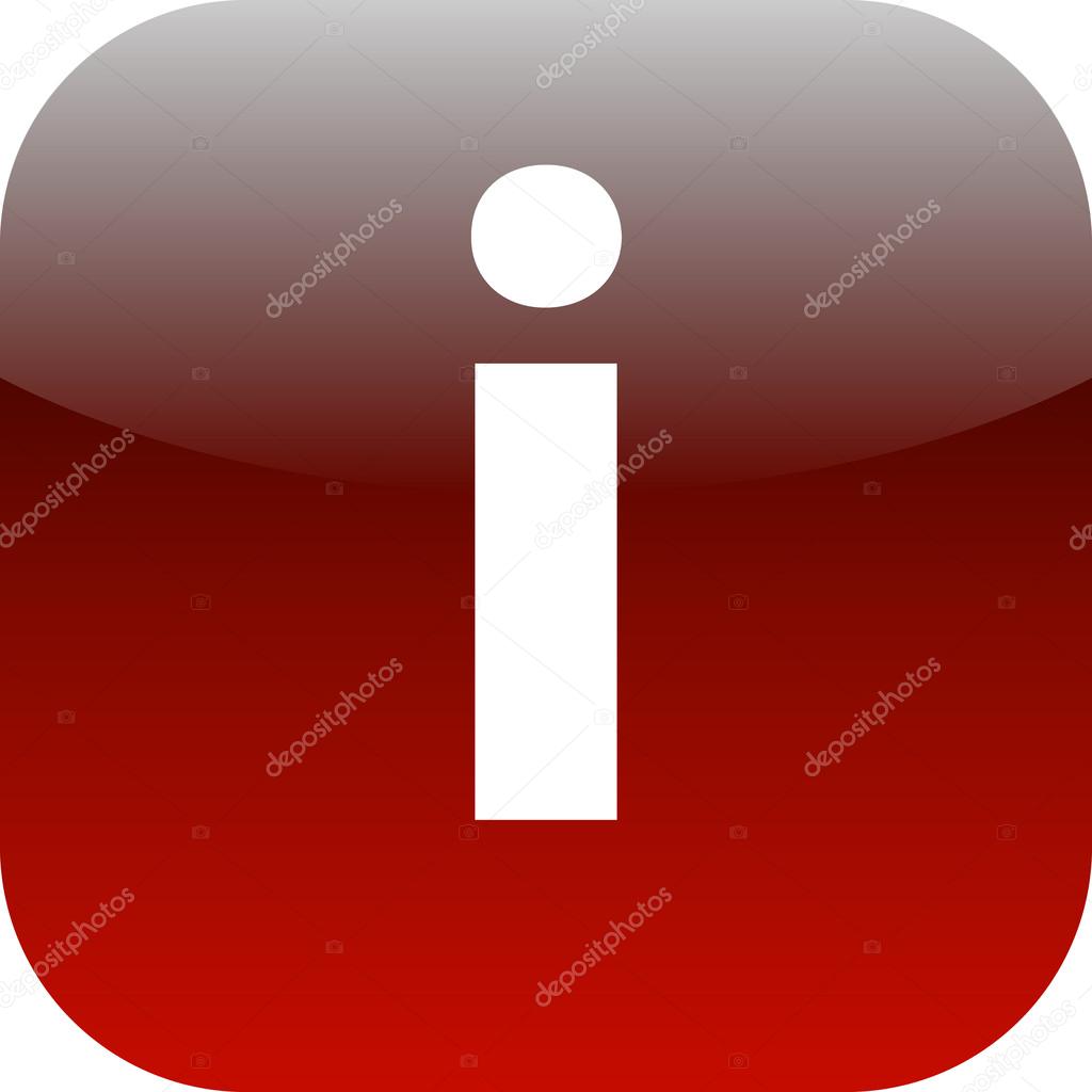 Red and white information button or icon — Stock Photo © jarin13 #52916345
