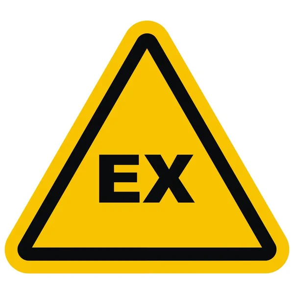 peligro de explosi n, icono EX, etiqueta industrial vector, marco de ...