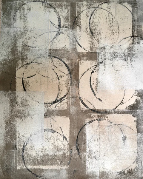 Grey and Brown Abstract Art Painting — Stock Photo © t30gallery #28698391