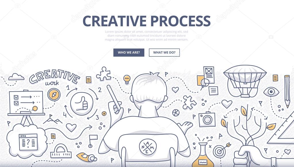 Creative Process Doodle Design — Stock Vector © koctia #82919238