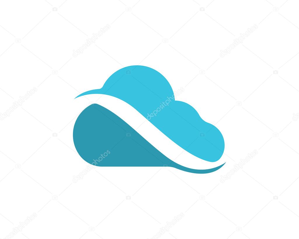 Cloud symbol logo Stock Vector by ©elaelo 100161708