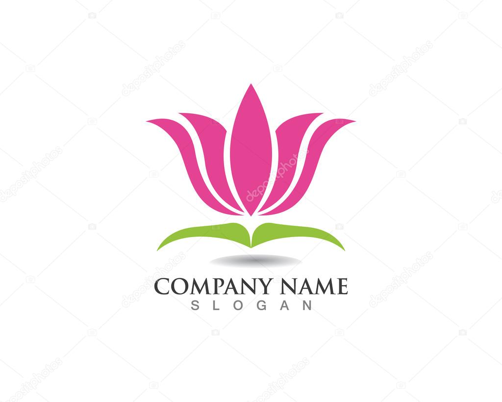 Lotus flor logo spa Vector de stock #103668540 de ©elaelo