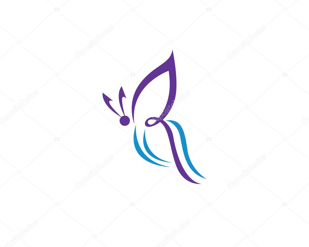 Butterfly logo spa and health Stock Vector by ©elaelo 107979106