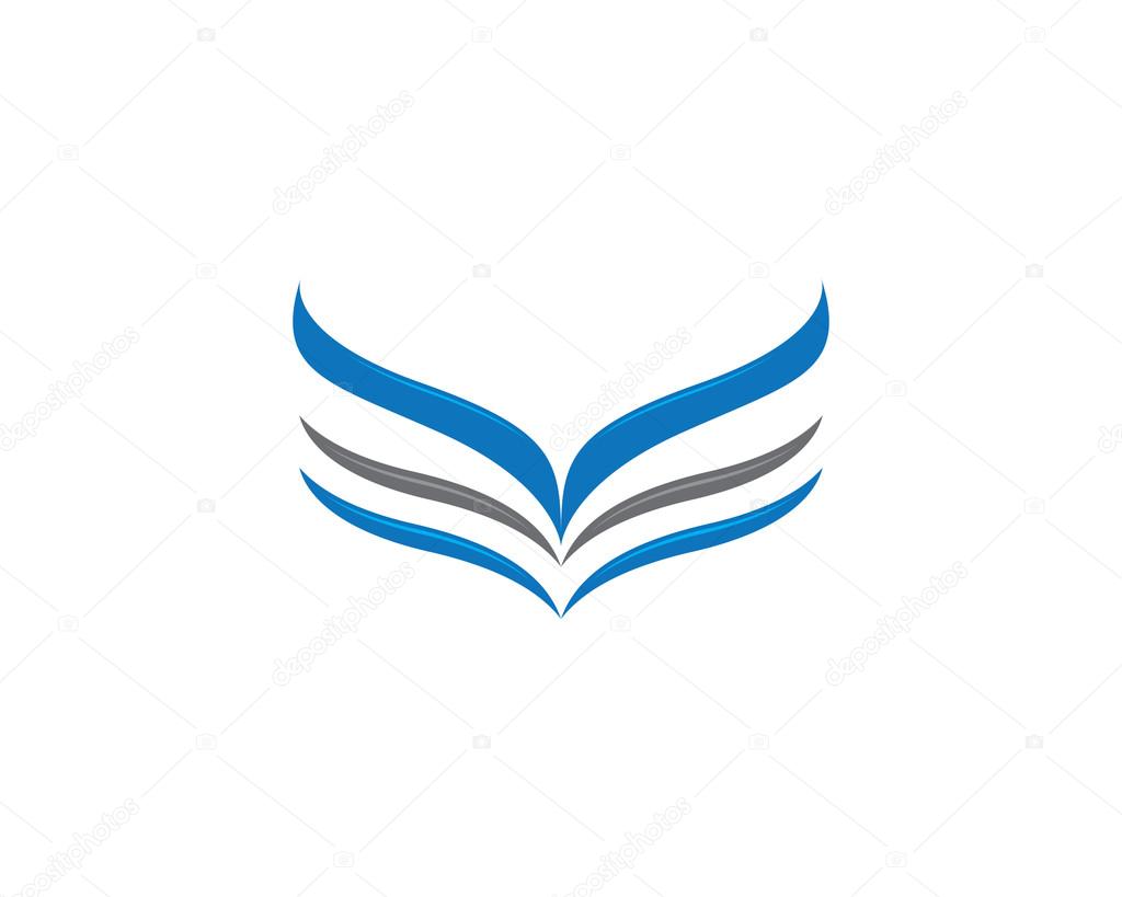 V Wing Logo Template Stock Vector Image by ©elaelo #120776816