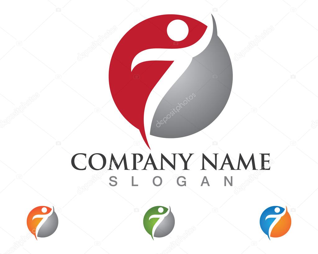Letter people logo — Stock Vector © elaelo #84173974