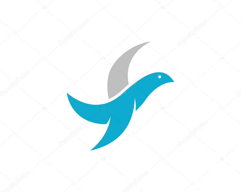 Dove icon Logo template — Stock Vector © elaelo #92636122