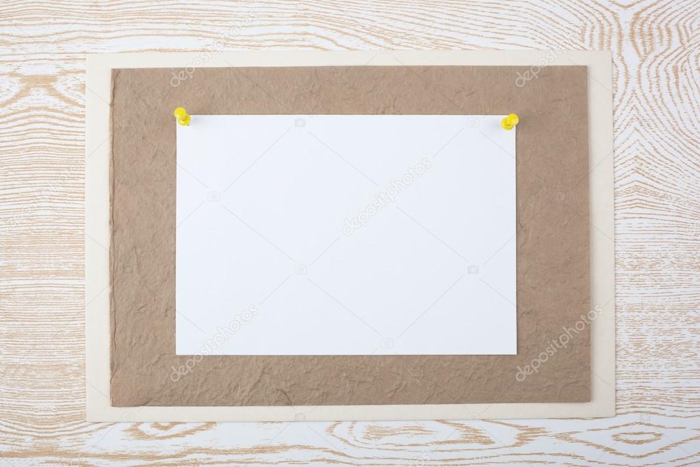 White sheet on textured paper. — Stock Photo © -Michael- #54752053
