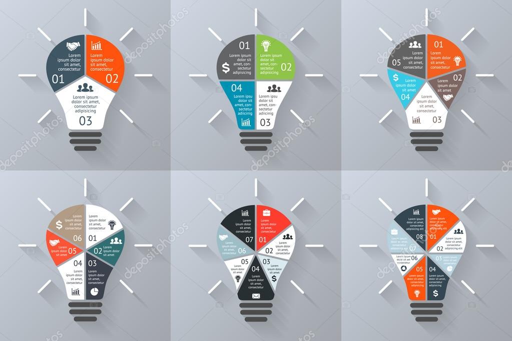 Light bulb infographics Stock Vector Image by ©theseamuss #104027532